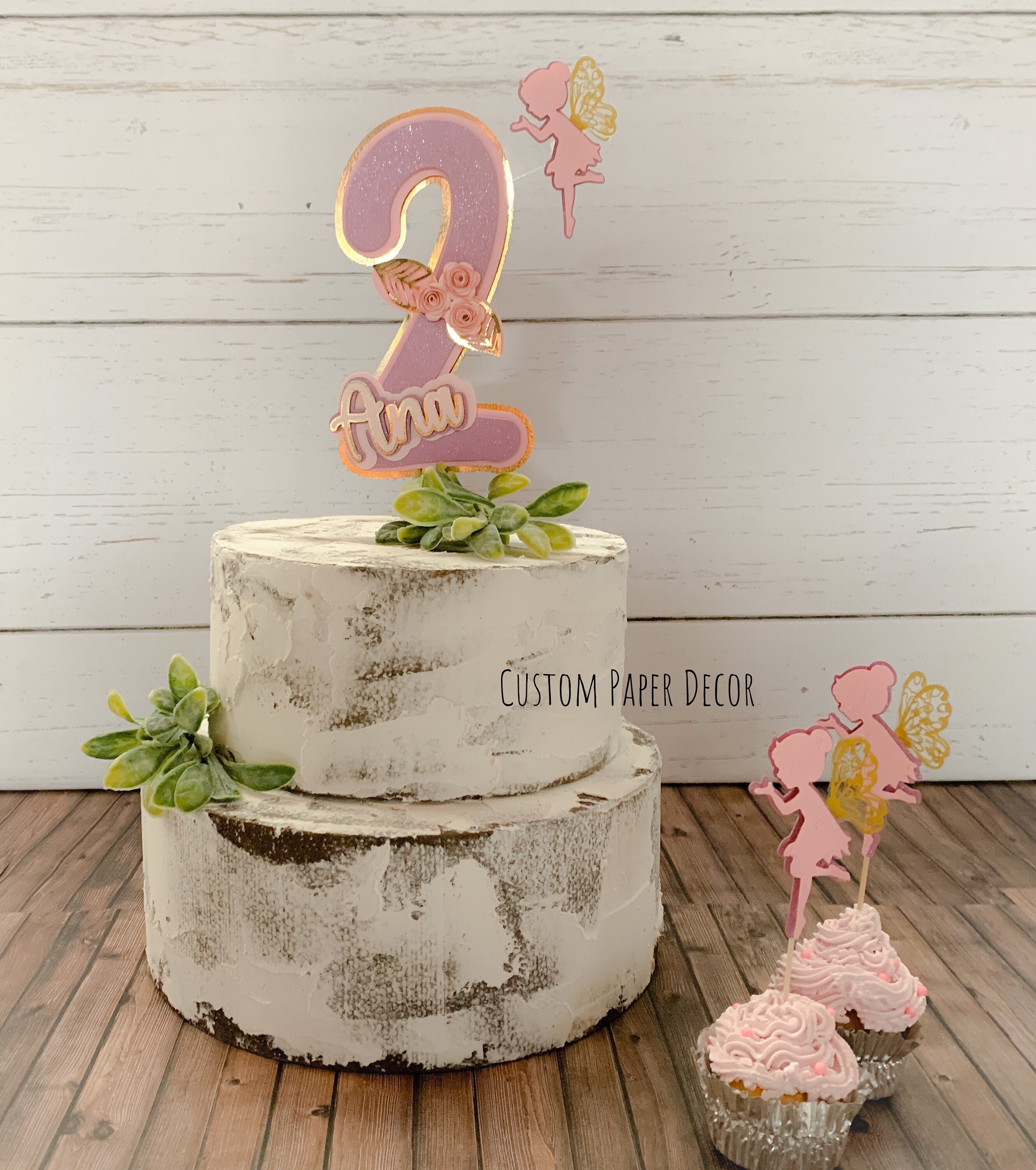 Fairy Cake Topper Fairy Birthday Glitter Cake Topper Fairy | Etsy