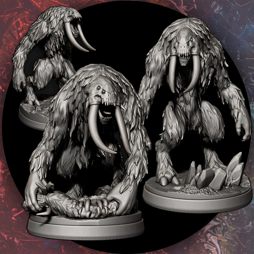 Snow Devils | Dark Elves Clawed Beast | Miniatures Sci-fi Grimdark War ...