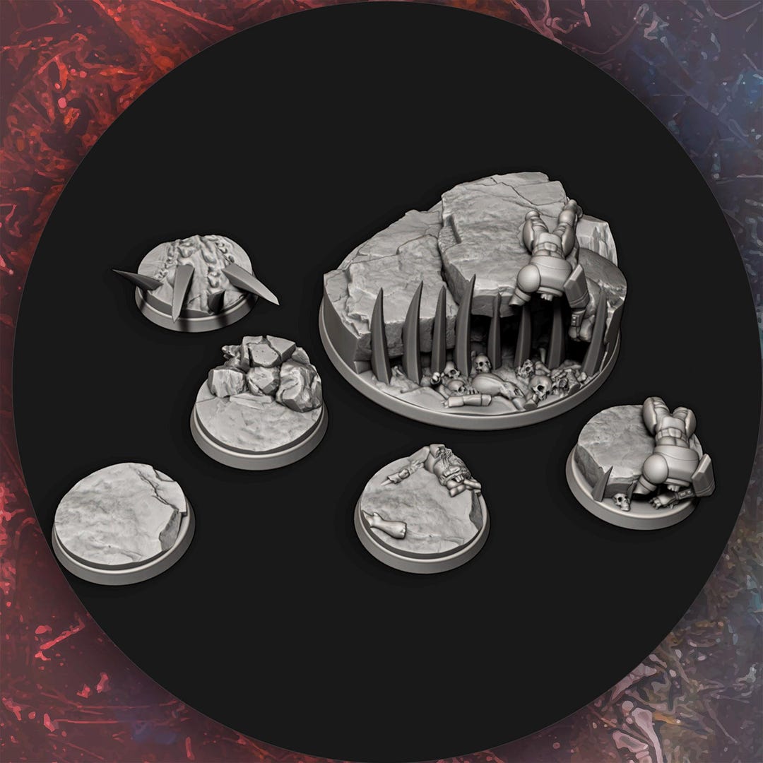 Cursed Elves Miniature Bases, Lot of 20mm to 80mm, Usable for ...