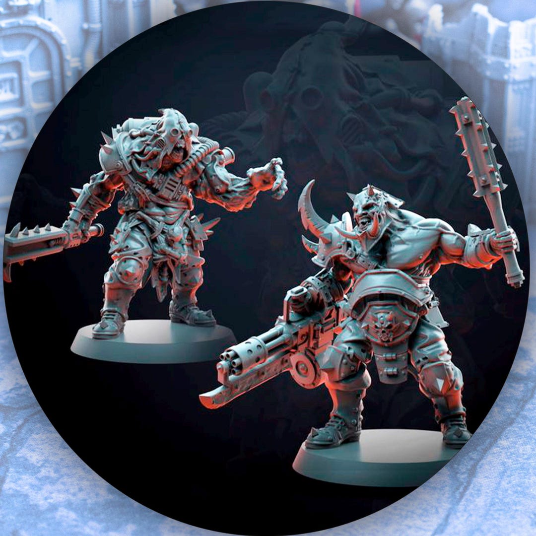 Blood Legion Ogres | Ogres of Chaos | Miniatures Sci-fi Grimdark War ...