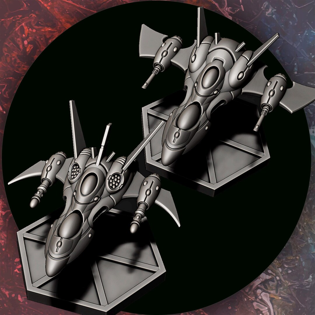 Air Transports - Tech Elves | Epic Eldar Proxy Crimson Hunter | 8mm 6mm ...