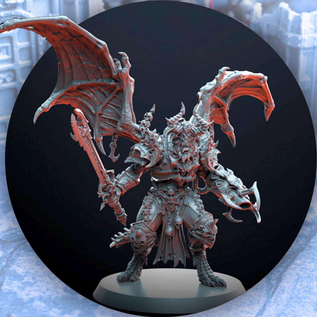 World Slitter | Daemon Prince 40k Proxy | Miniatures Sci-fi Grimdark ...