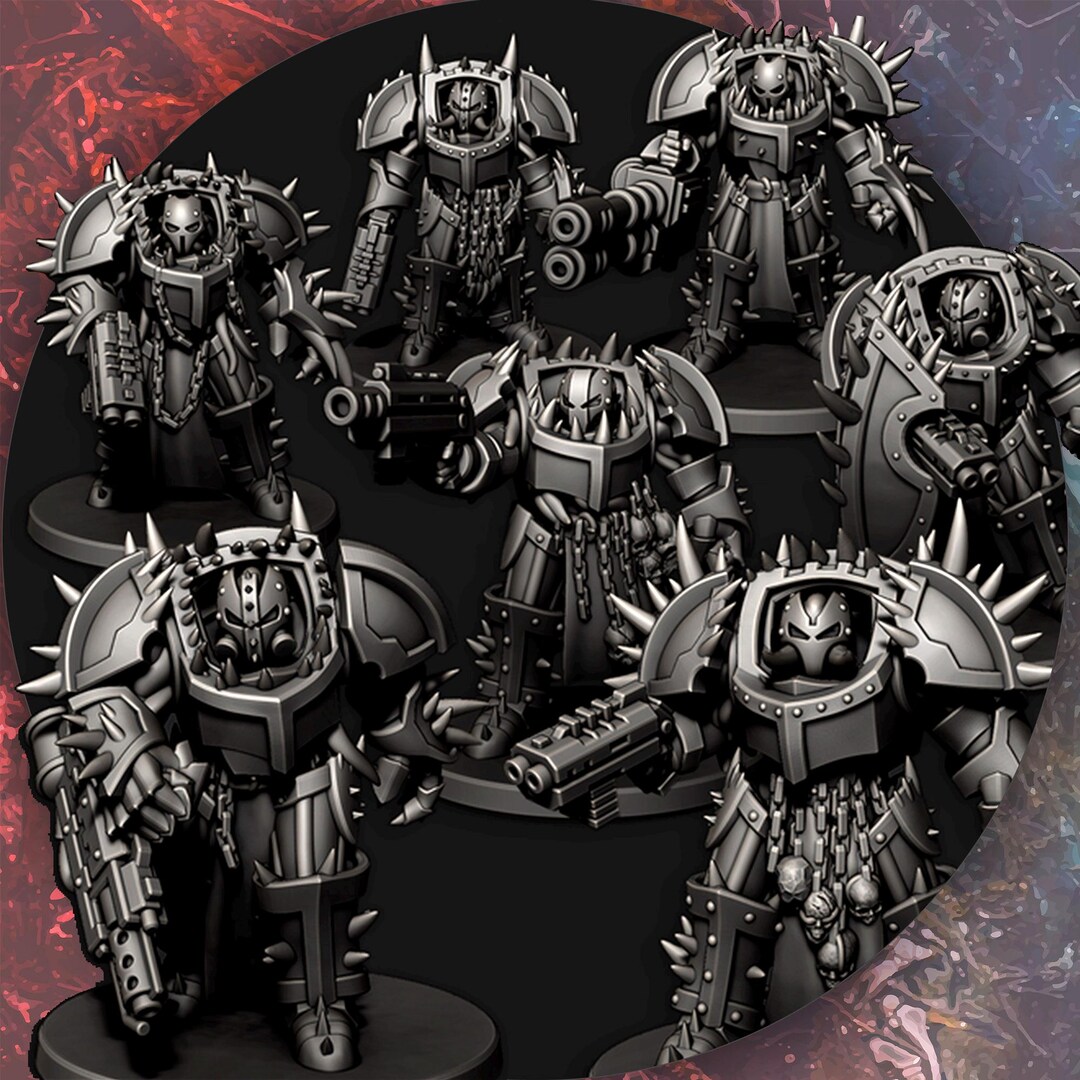 Destroyers Proxy Chaos Termis Miniatures Sci-fi Grimdark Wargame Scale ...