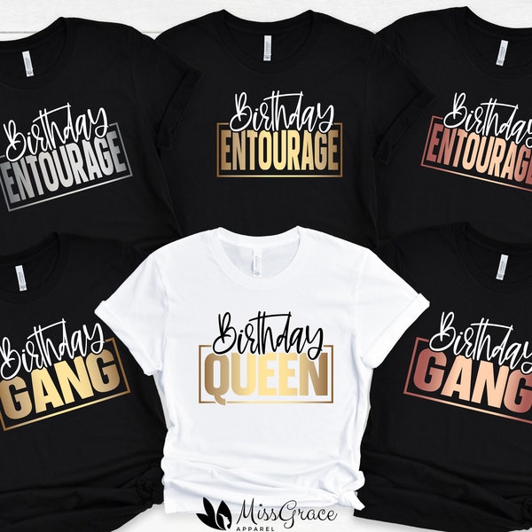 Birthday Entourage - Etsy