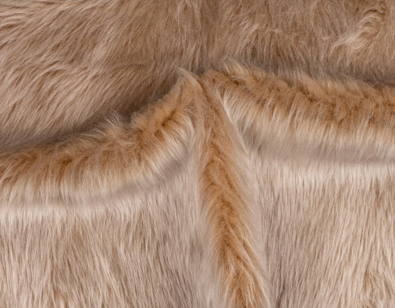 Men's Maxi Faux Fur Coat: Camel Long Hooded Festival Jacket - Etsy