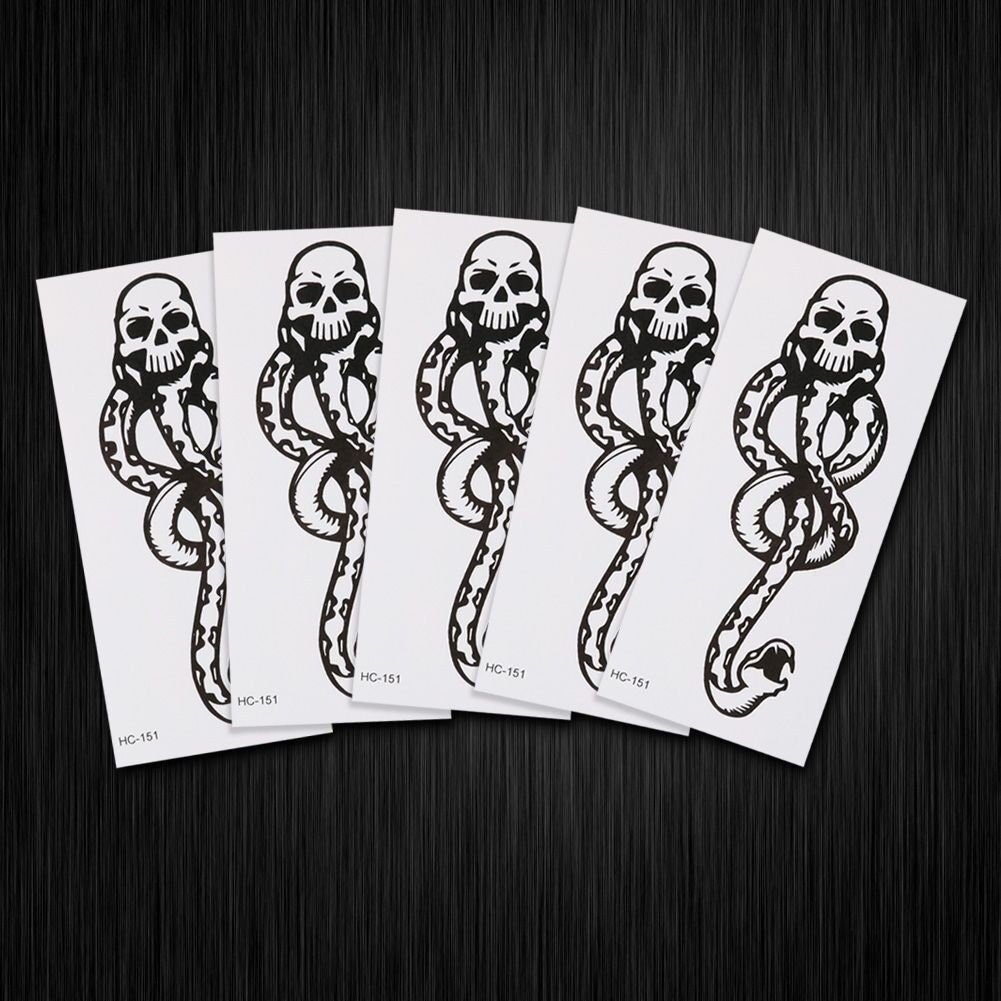 Dark Mark Death Eater Temporary Cosplay Tattoo Halloween HP - Etsy