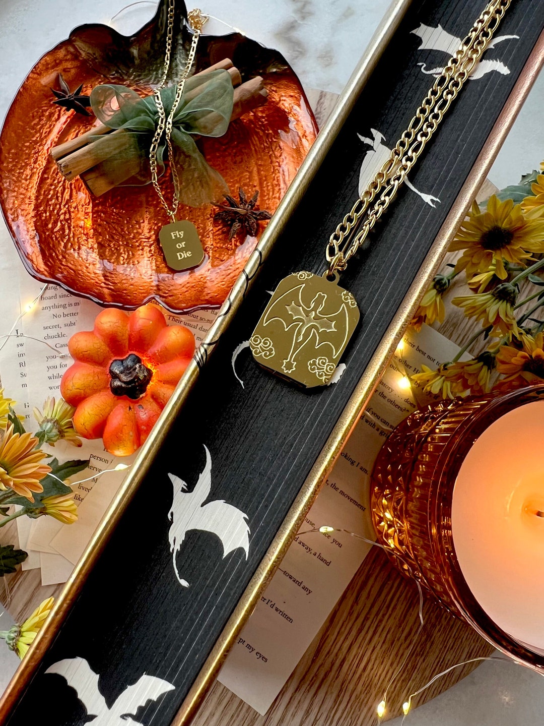 Fourth Wing Dragon Relic Necklace Officially Licensed | Dragon Rider ...