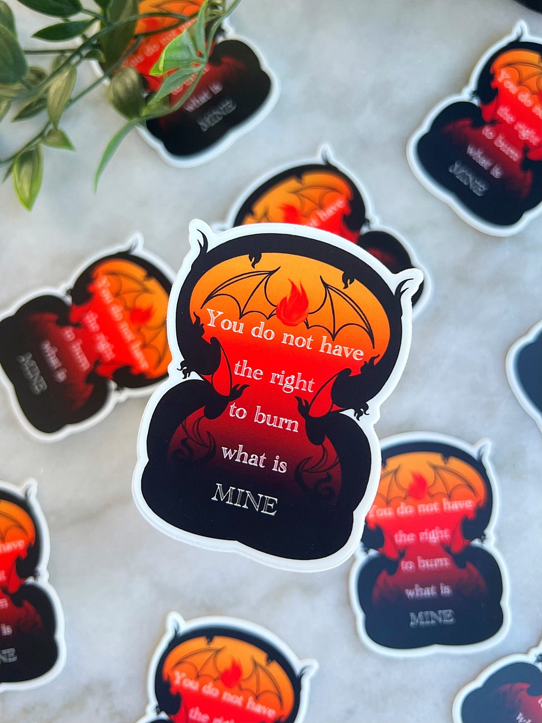 What is Mine Sticker Fourth Wing | Iron Flame | Water Resistant Sticker ...