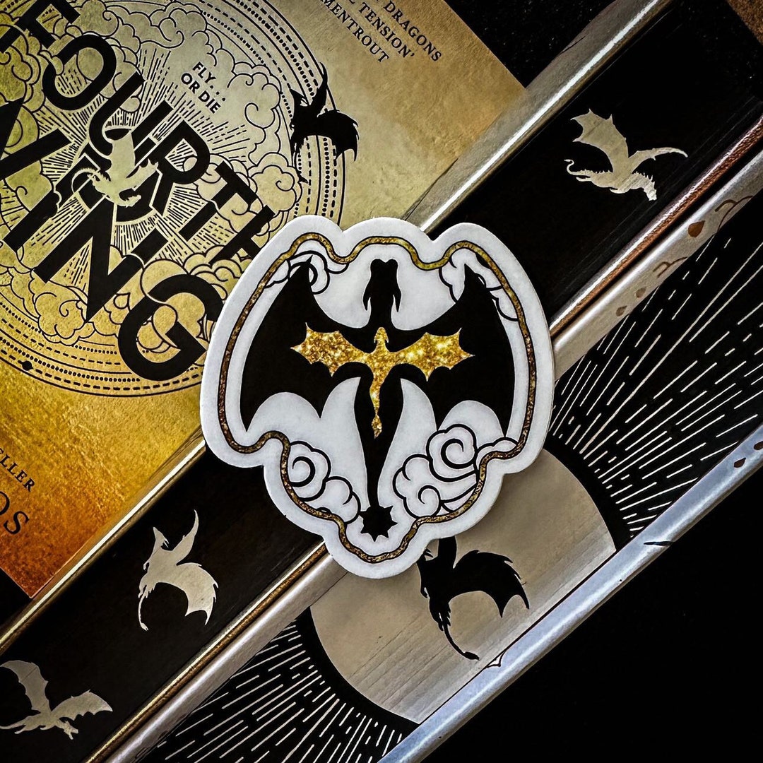 Violet's Dragon Relic Back Tattoo Fourth Wing Water Resistant Sticker ...