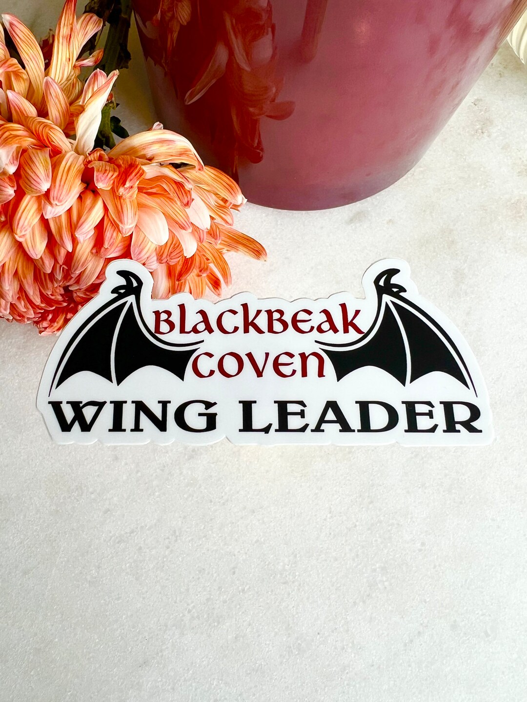 Blackbeak Coven Wing Leader Sticker | Throne of Glass, Water Resistant ...