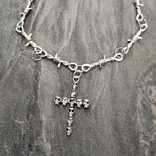 Barbed Wire Cross - Etsy