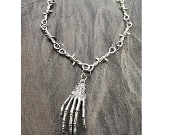 Skeleton Hand Choker - Etsy