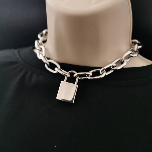 Padlock Necklace - Etsy