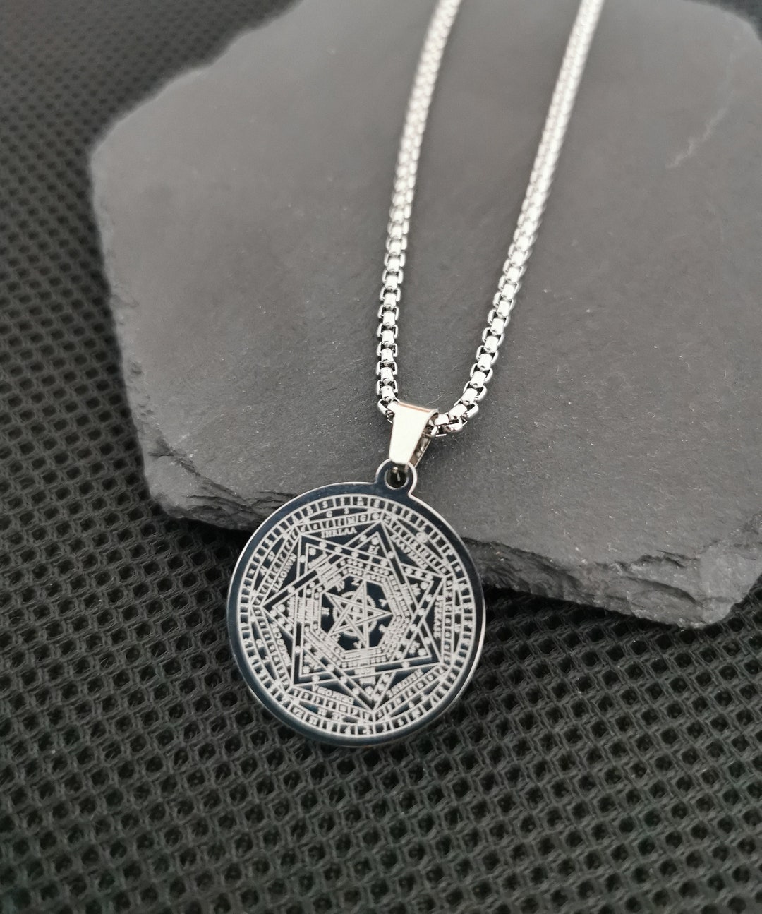 Sigil of Ameth Necklace, Sigillum Dei Ameth, John Dee Seal, God ...