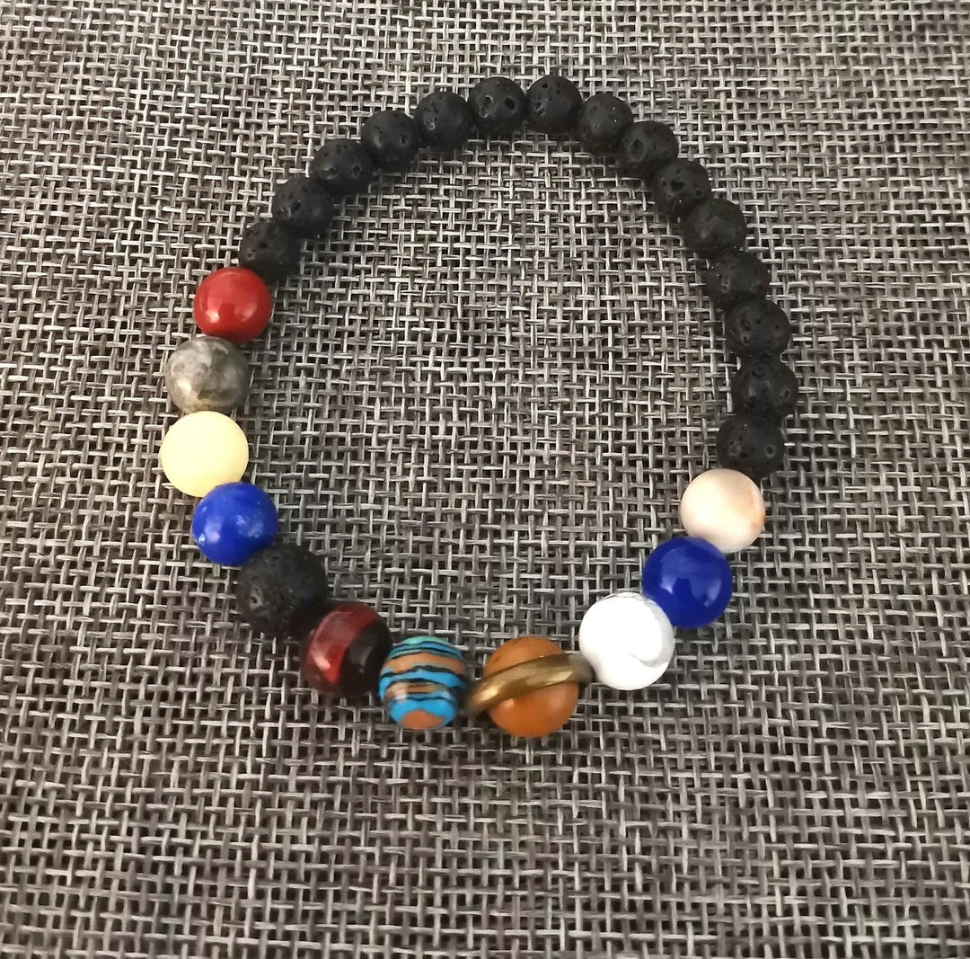 Solar Planets Bracelet Chakra Bracelet, Solar System Mens Bracelet ...