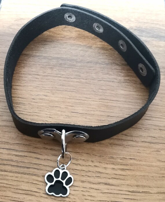 Dog Paw Choker Dog Paw Black Choker Steampunk Choker Dog | Etsy