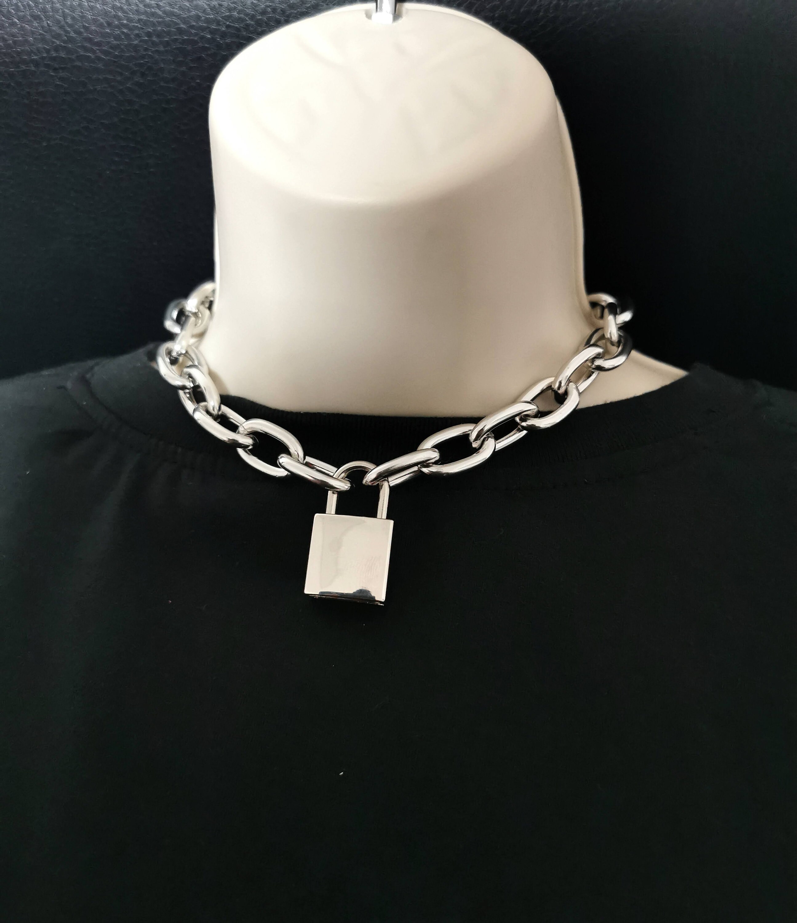 Statement Link Chain Chain Choker Necklace Link Chain - Etsy
