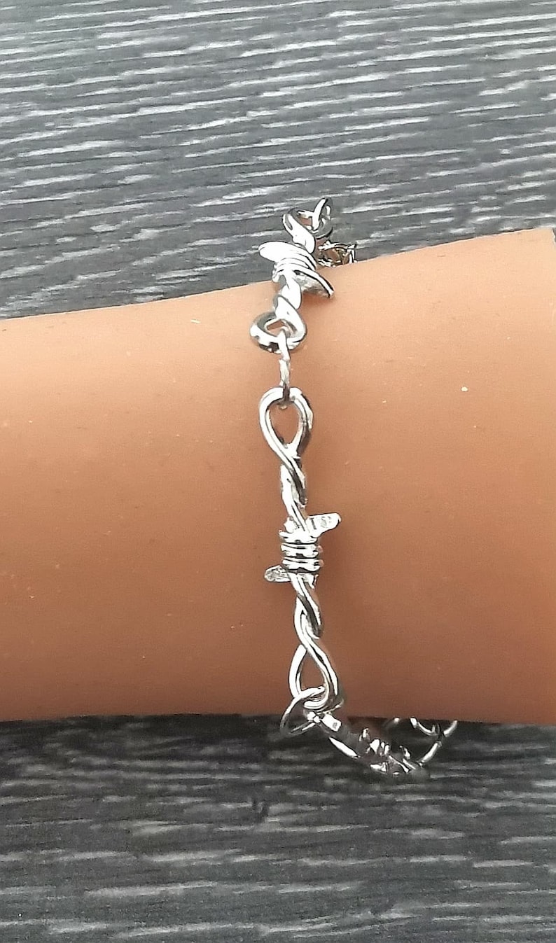 Barbed Wire Bracelet, Barb Wire Bracelet, Barbwire Bracelet, Thorn Wire ...