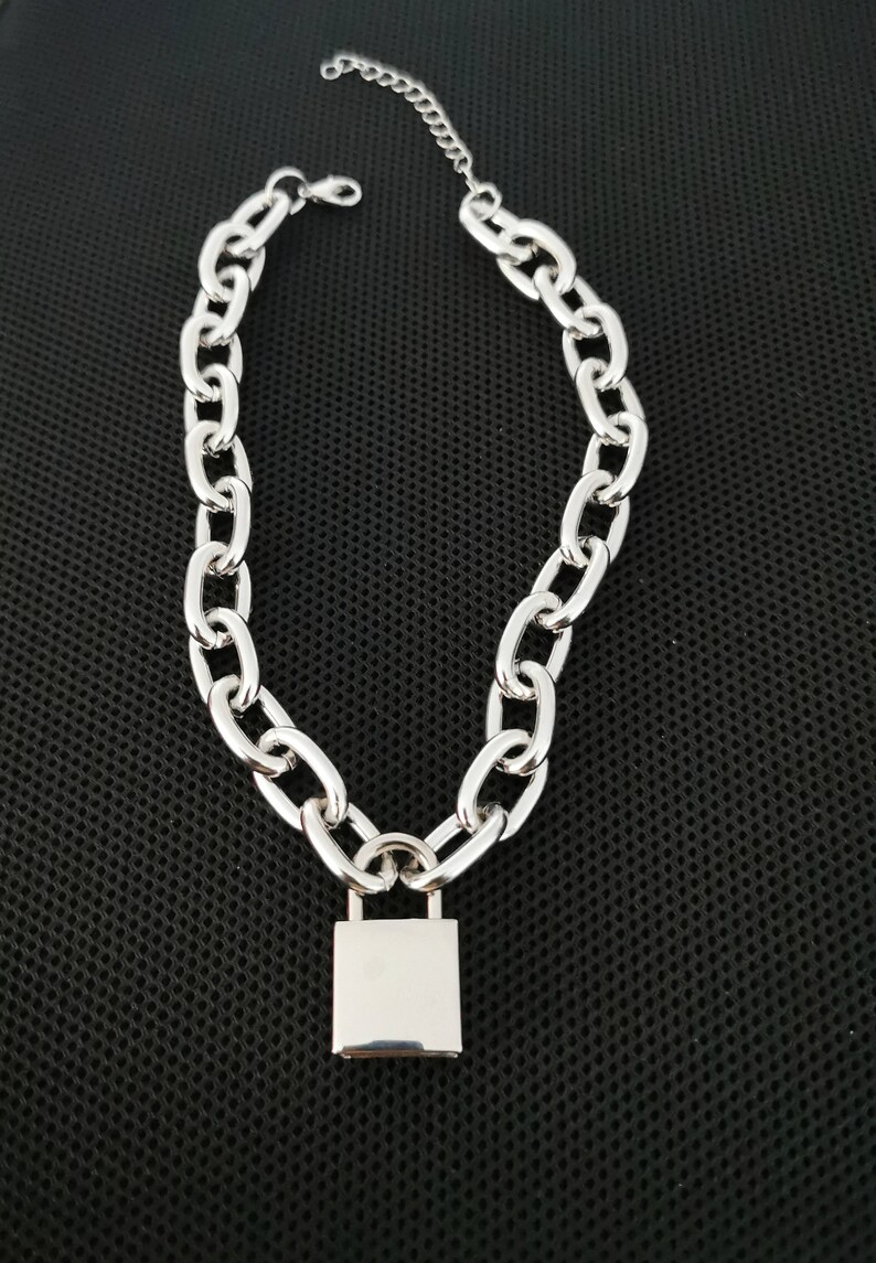 Statement Link Chain Chain Choker Necklace Link Chain - Etsy