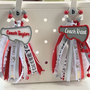Cheer Bogg Bag Tag, Cheerleader Tassel Charm Sport Duffle Bag, Gym Bag ...