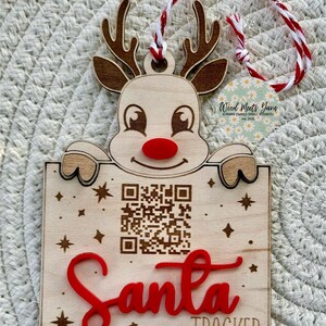Interactive Santa QR Tracker, Santa Tracker Ornament, Santa QR Code, QR ...