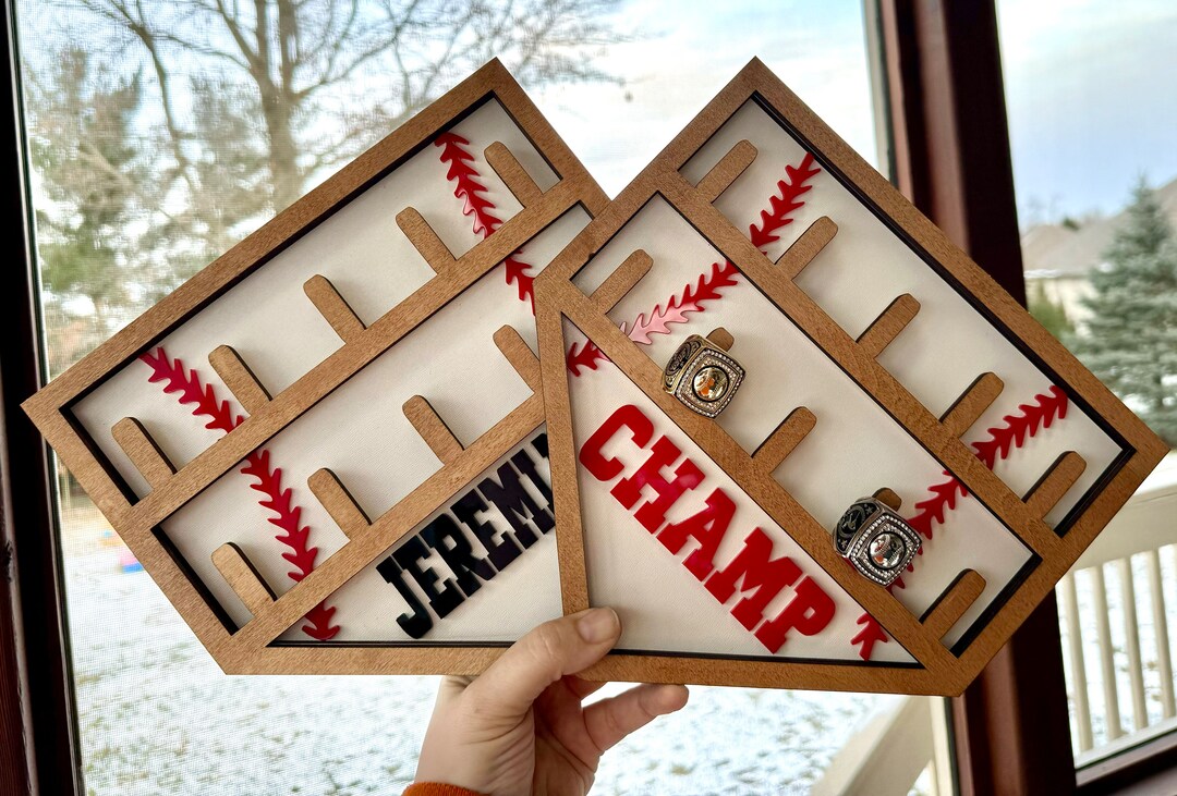 Baseball Champion Ring Holder, Baseball Gifts, Baseball Ring Holder ...