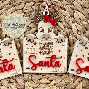 Interactive Santa QR Tracker, Santa Tracker Ornament, Santa QR Code, QR ...