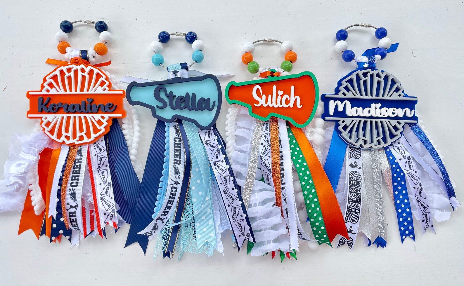 Cheer Bogg Bag Tag, Cheerleader Tassel Charm Sport Duffle Bag, Gym Bag ...