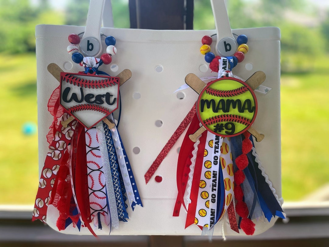 Bogg Bag Tassel and Charm, Bookbag Tag, Diaper Bag Tag, Custom Colors ...