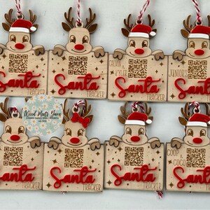 Interactive Santa QR Tracker, Santa Tracker Ornament, Santa QR Code, QR ...