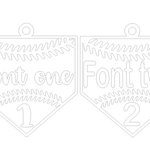 Baseball Bag Tag and Softball Bogg Bag Tag - Etsy