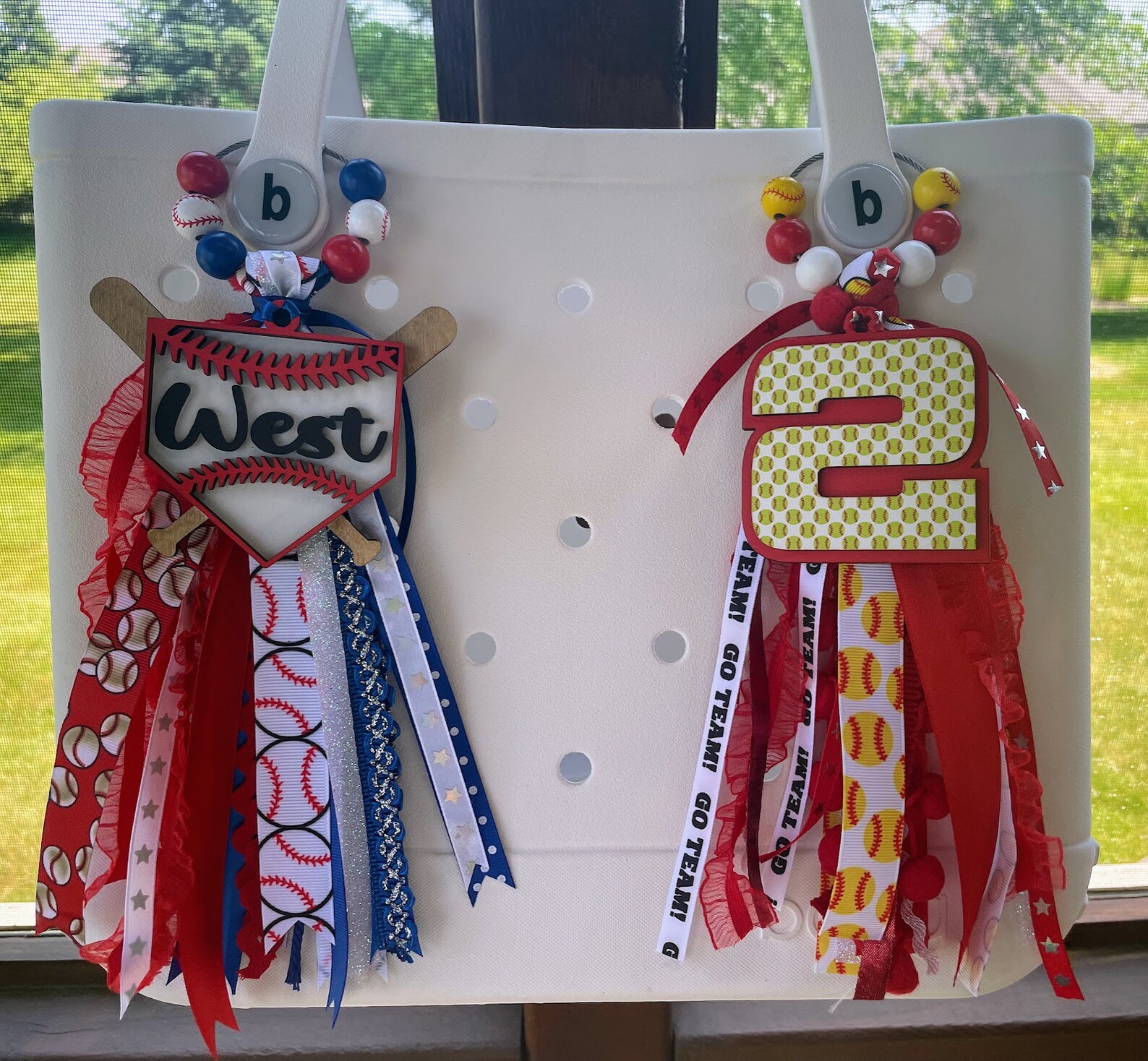 Bogg Bag Tassel and Charm, Bookbag Tag, Diaper Bag Tag, Custom Colors ...