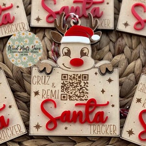 Interactive Santa QR Tracker, Santa Tracker Ornament, Santa QR Code, QR ...