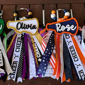 Cheer Bogg Bag Tag, Cheerleader Tassel Charm Sport Duffle Bag, Gym Bag ...