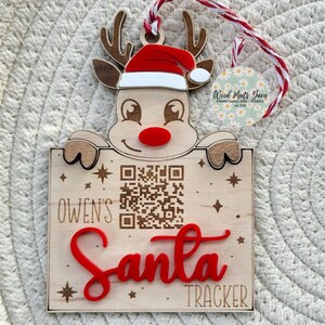 Interactive Santa QR Tracker, Santa Tracker Ornament, Santa QR Code, QR ...