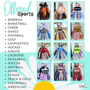 Personalized Cheer Pompom Tassel Tag With Bow, Cheerleader Sport Duffel ...
