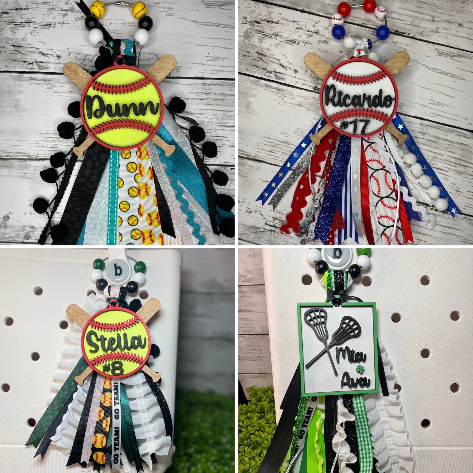 Bogg Bag Tassel and Charm, Bookbag Tag, Diaper Bag Tag, Custom Colors ...