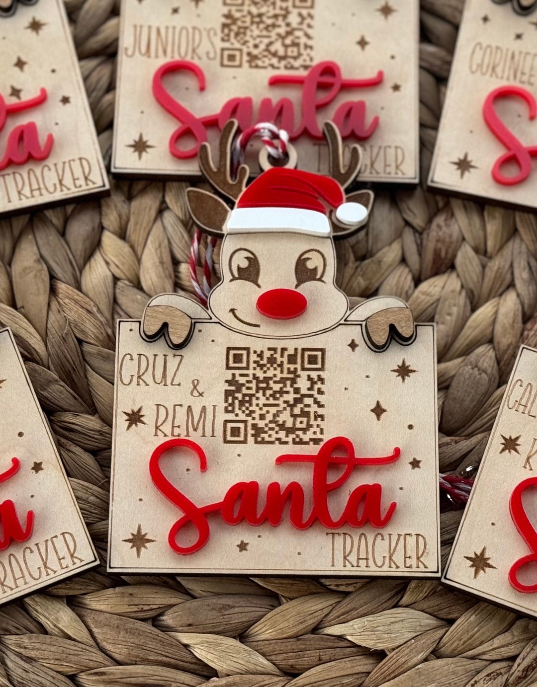 Interactive Santa QR Tracker, Santa Tracker Ornament, Santa QR Code, QR ...