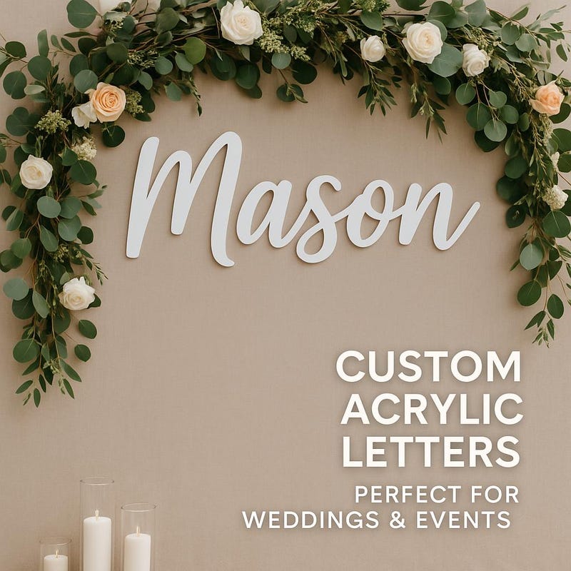 Large Acrylic Letters - Etsy