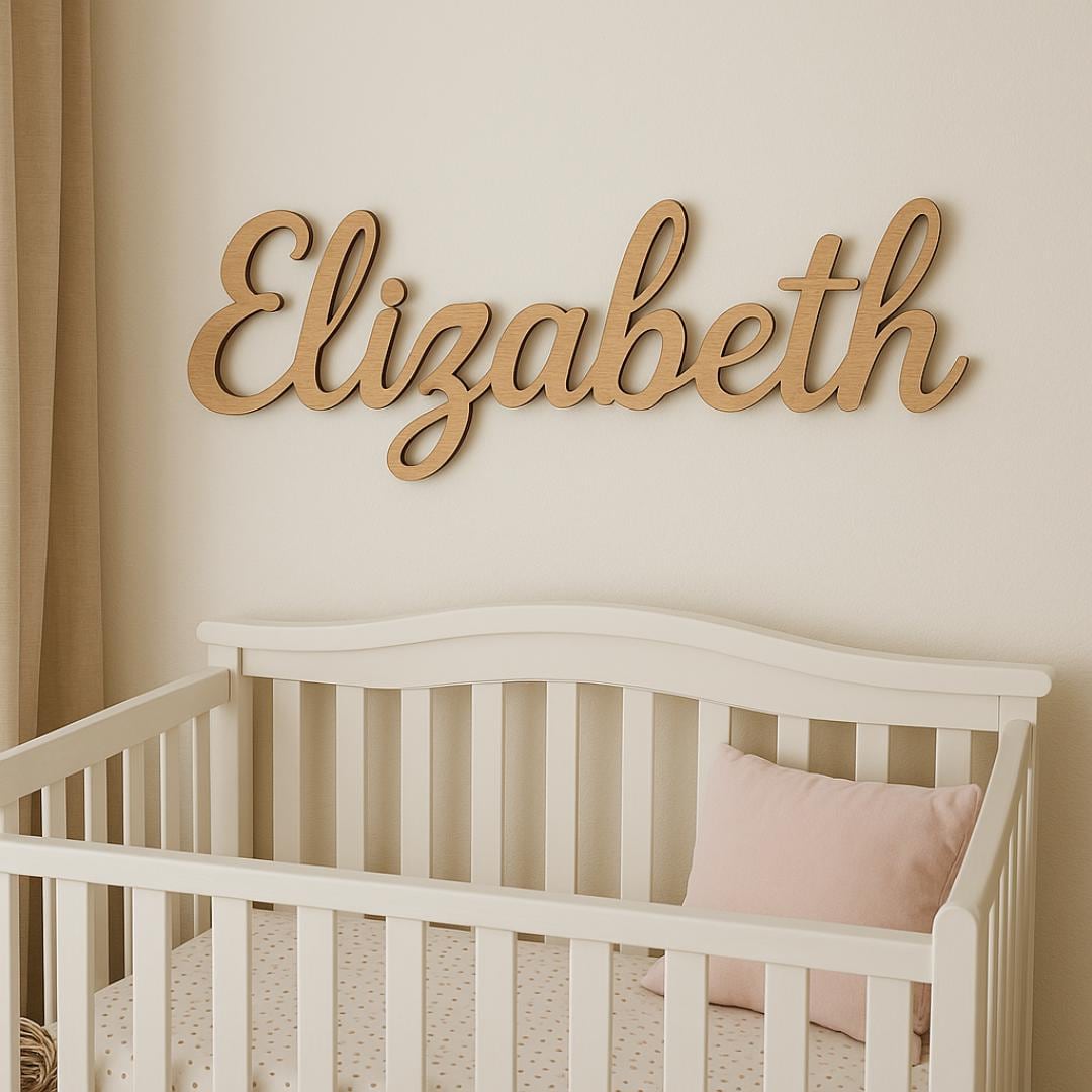 Custom Wooden Letter Sign, Personalized Wood Name, Painted, Unfinished ...