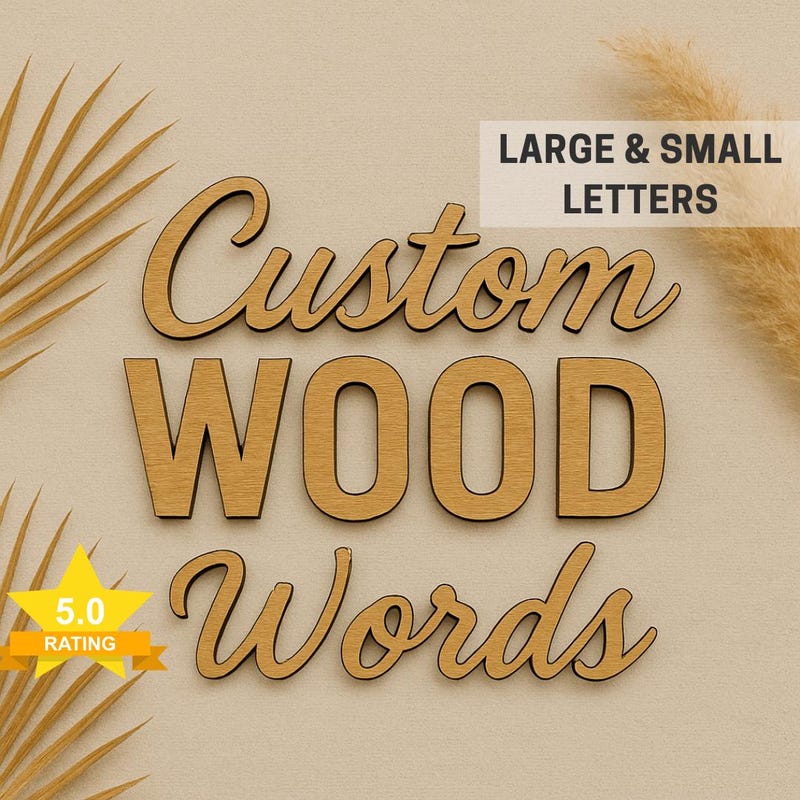 Large Cutout Words - Etsy