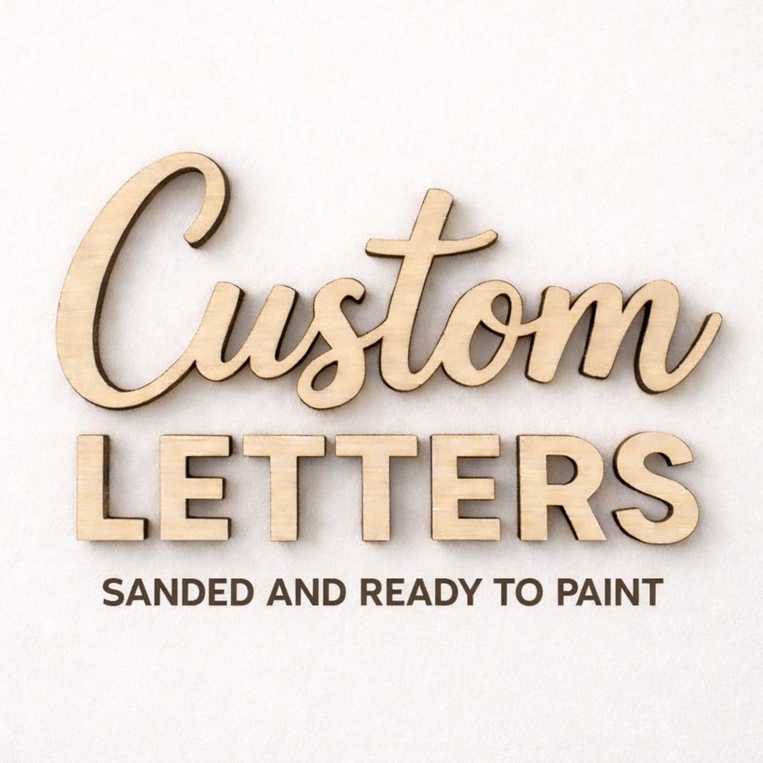 Personalized Wood Name Sign, Birch Plywood Letters, Laser Cut - Etsy