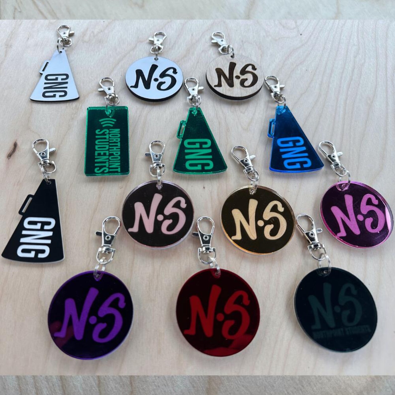 Custom 3D Acrylic Keychains Mirrored and Two-toned Custom Shapes ...