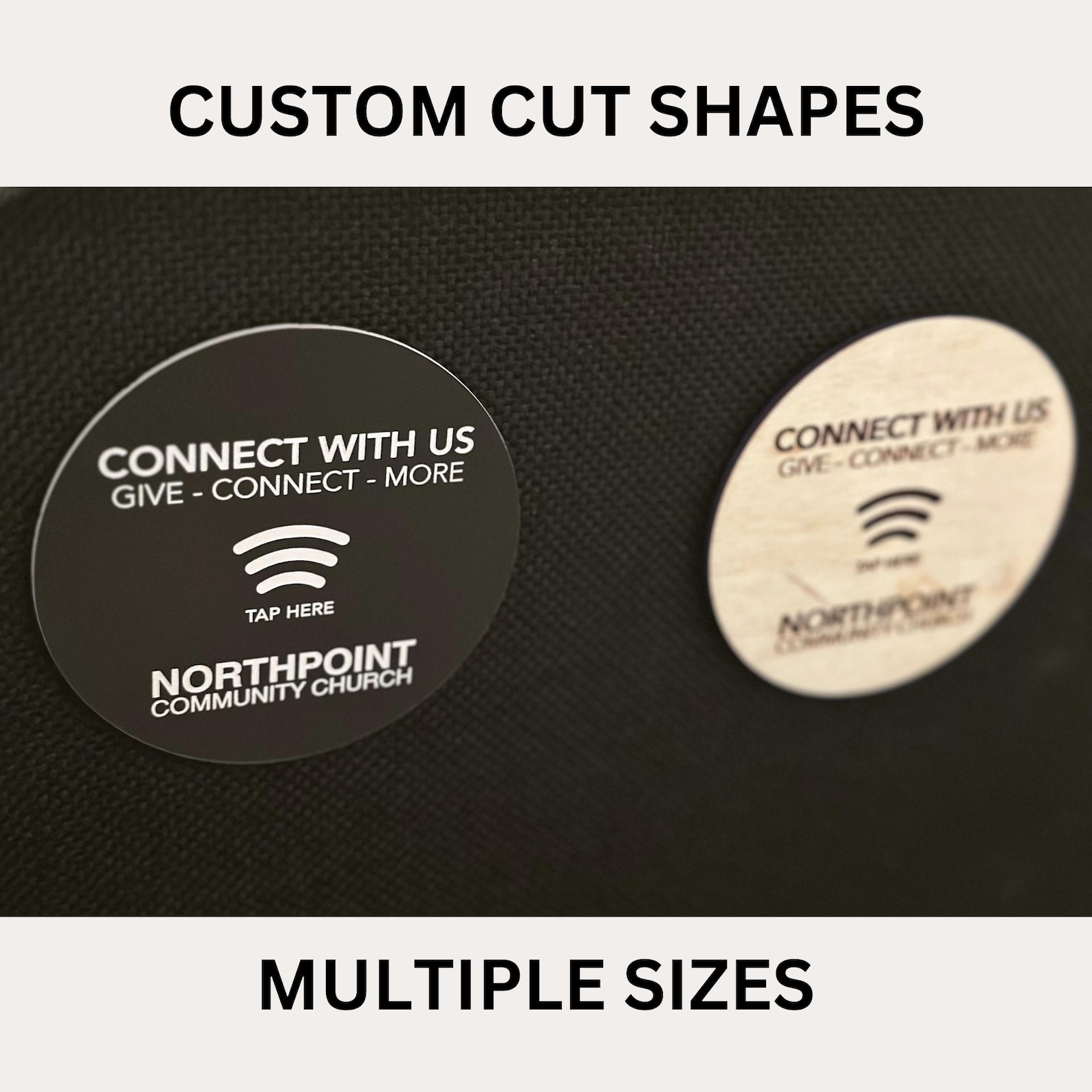 Custom NFC Donation Tag, Tap to Donate Church Circle - Etsy