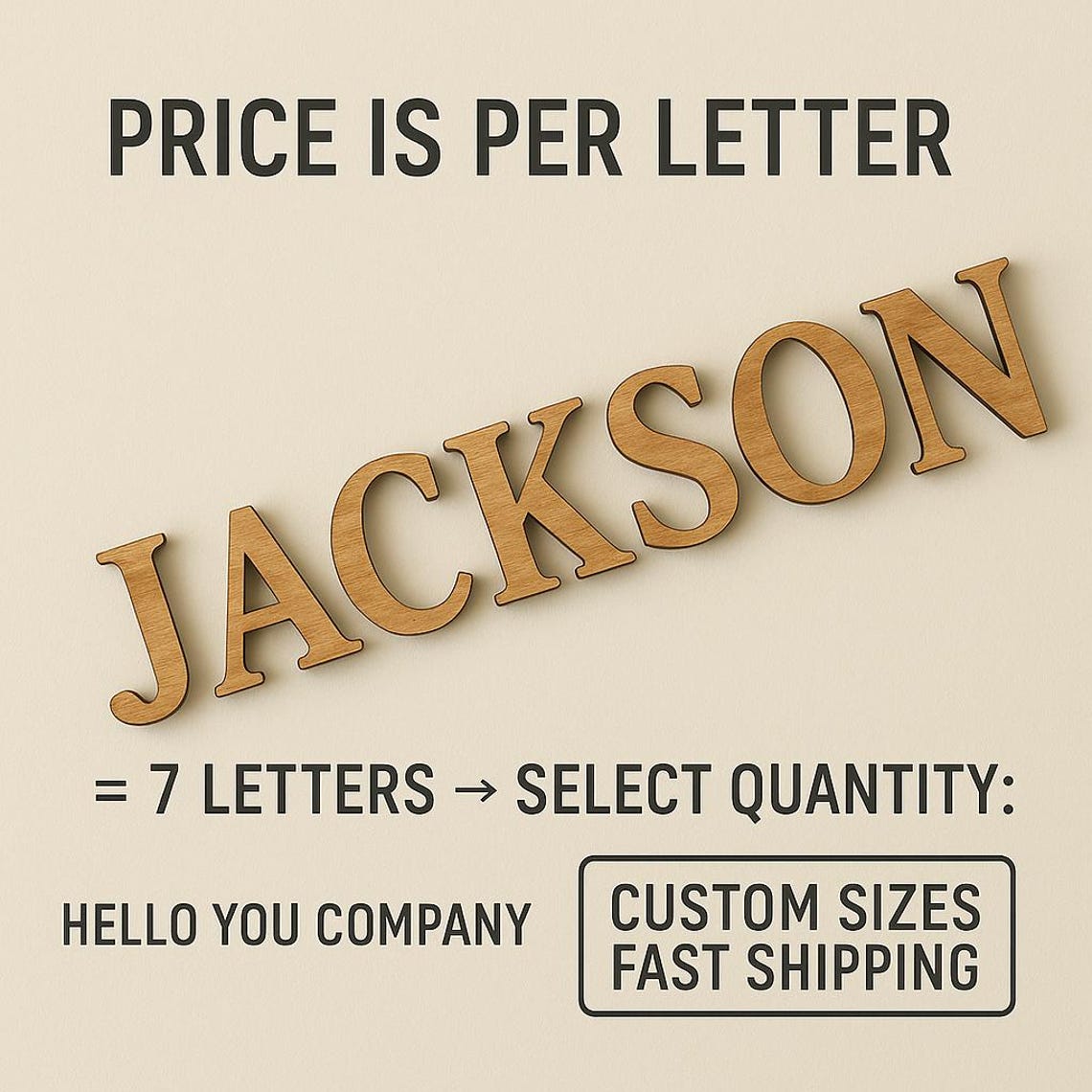 Large Event Letter Cutouts, Nursery or Kids Room Name Sign - Etsy