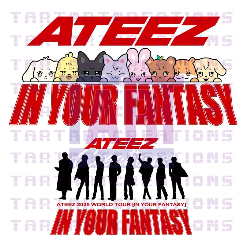 ATEEZ in Your Fantasy World Tour 2025 SVG PNG (digital Download) - Etsy