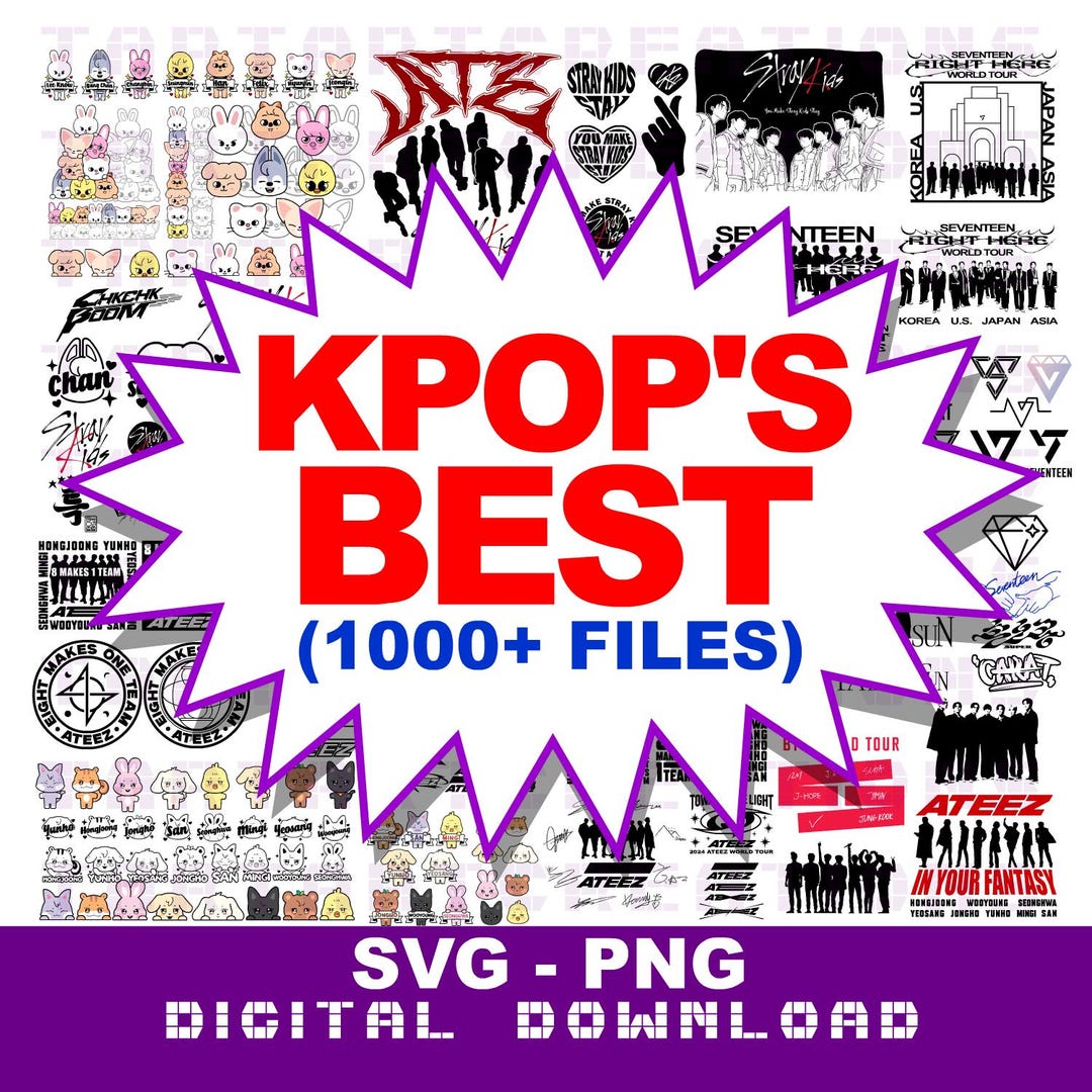 Kpop Groups Logos, Illustrationen, Konzert Designs, SVG PNG Dateien ...