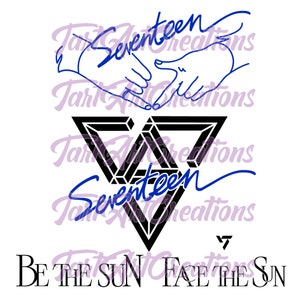 Seventeen Carat SVG Bundle: Kpop Decals, Tshirt Prints (digital ...
