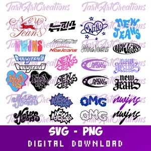 NEWJEANS NWJNS Logo Set K-pop Svg Png Jpg Eps Dxf - Etsy Canada