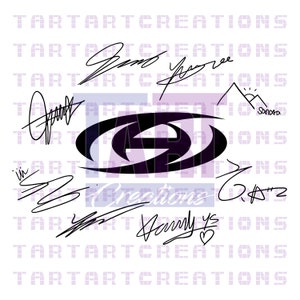 ATEEZ Signatures SVG PNG: Kpop Cut File for Cricut, Silhouette (digital ...